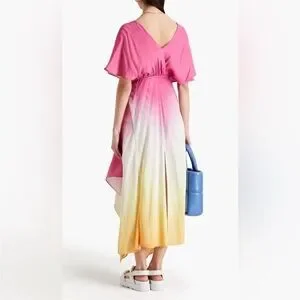 Maje | Dresses | Maje Rachelly Dip Dye Batwing Sleeve Midi Dress | Poshmark